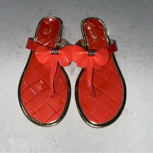 Anne Klein | Shoes | Ak Anne Klein Sandal Orange Salmon Size M Iflex ...